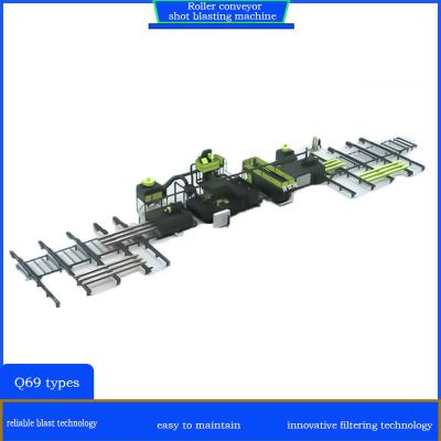 China Q69 Series Roller Conveyor Shot Blasting Machine for Airtight and Insulated Housing for sale