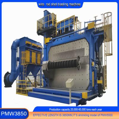 China Customized Dust Removal Equipment Wire Rod Coil Shot Blasting Machine for Production for sale
