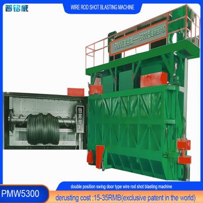 China Derusting Cost 15-35RMB/T Wire Rod Shot Blasting Machine for Cleaning at Pumingwei for sale