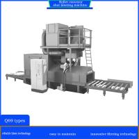 China Uniform Surface Cleaning Roller Conveyor Shot Blasting Machine with Dust Collector for sale