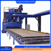 China High Cleanliness Roller Conveyor Shot Blasting Machine for Sheet Metal and Profile Renewal for sale