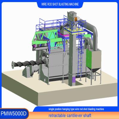 China Electric Coil Rod Shot Blasting Machine 6.5-42 mm with 2-4 Coils Per Hour Efficiency for sale