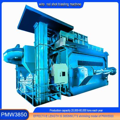China Wire Stock Shot Blasting Machine with Turnover Door Type and 20-40RMB/T Derusting Cost for sale
