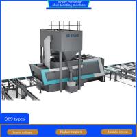 China Steel Structure Parts Shot Peening and Descaling Roller Conveyor Shot Blasting Machine for sale