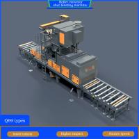 China Steel Structure Parts Shot Peening and Descaling Roller Conveyor Shot Blasting Machine for sale