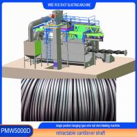 China PMW5000D Automatic Cleaning Wire Roll Shot Blasting Machine for High Carbon Steel Wire for sale