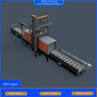 China Customizable Roller Conveyor Shot Blasting Machine for Low-Maintenance Blast Housing for sale