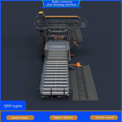 China Customization Advanced Roll Conveyor Shot Blasting Machine for Thin-Gauge Steel Plate for sale