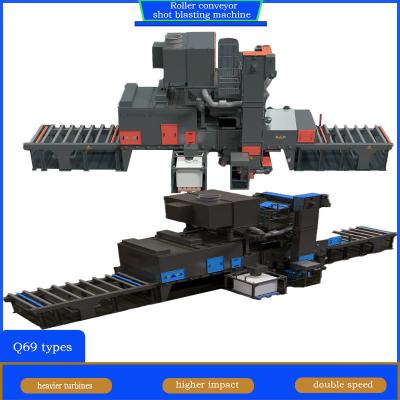 China Automatic Q6930A High End Roller Conveyor Shot Blasting Machine for Large Steel Beams for sale