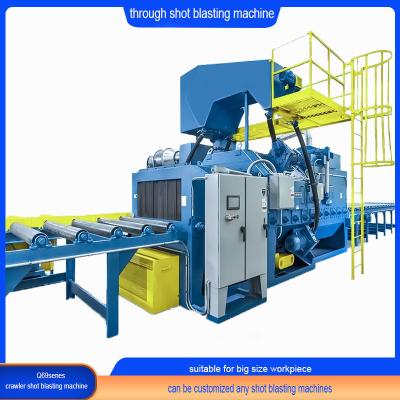 China Electric Roller Conveyor Shot Blasting Machine for Steel Bar Surface Preparation for sale