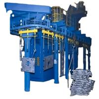 China International Standard Overhead Conveyor Rail Shot Blasting Machine for Multiple Hooks for sale