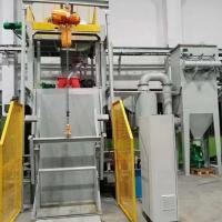 China 1 Ton Load Capacity Sand Blasted Crawler Shot Blasting Machine for Spring Industry for sale