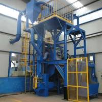 China 1 Ton Load Capacity Sand Blasted Crawler Shot Blasting Machine for Spring Industry for sale