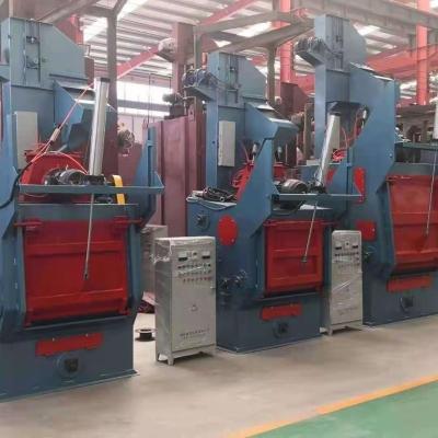China 1 Ton Special Rubber Crawler Shot Blasting Machine for Long and Wide Screw Parts for sale