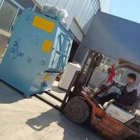 China 1 Ton Special Rubber Crawler Shot Blasting Machine for Long and Wide Screw Parts for sale