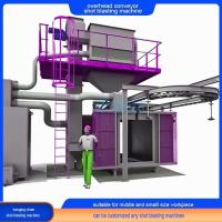 China Automatic Long Life Overhead Monorail Conveyor Shot Blasting Machine for Requirements for sale