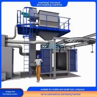 China Overhead Catenary-Through Shot Blasting Machine with Degreasing Overhead Chain Monorail for sale