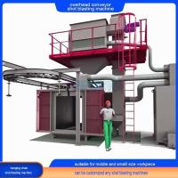 China Overhead Catenary-Through Shot Blasting Machine with Degreasing Overhead Chain Monorail for sale