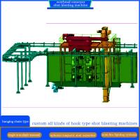 China Electric Overhead Monorail Conveyor Shot Blasting Machine with Hook 20 Years Experience for sale