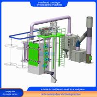 China High Cleanliness Overhead Chain Conveyor Shot Blasting Machine for Aerospace Industry for sale