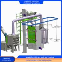 China High Cleanliness Overhead Chain Conveyor Shot Blasting Machine for Aerospace Industry for sale