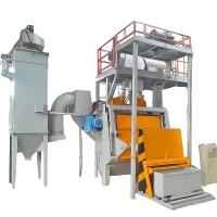 China Automatic Custom Blue Tumble Belt Rubber Type Shot Blasting Machine with 26 Total Power for sale
