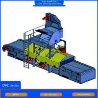 China Abrasion Resistant Wire Mesh Belt Conveyor Shot Blasting Machine for Precise Cleaning for sale