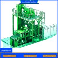 China Abrasion Resistant Wire Mesh Belt Conveyor Shot Blasting Machine for Precise Cleaning for sale