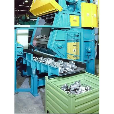 China Q32 series Automatic Rubber Tumble Belt Crawler Abrator For Metal Surface Polishing for sale