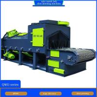 China Yellow and Blue Wire Mesh Belt Conveyor Shot Blasting Machine with Specific Design for sale