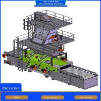 China 4 Blast Wheel Wire Mesh Belt Conveyor Shot Blasting Machine Cleaning Thin Walls Metals for sale