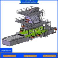 China 4 Blast Wheel Wire Mesh Belt Conveyor Shot Blasting Machine Cleaning Thin Walls Metals for sale