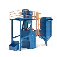China Rubber Tracked Shot Blasting Machine Crawler Abrator for High Cleanliness Iron Casting for sale