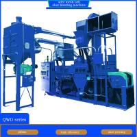 China Customized QWD Series Wire Mesh Belt Shot Blasting Machine for Plastic Fabrications for sale