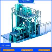 China Customized QWD Series Wire Mesh Belt Shot Blasting Machine for Plastic Fabrications for sale