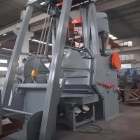 China Q32 Rubber Tumble Belt Shot Blasting Machine for Fittings Cleaning in Yellow and Blue for sale