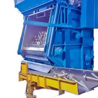 China Industrial Small Parts Cleaning Customized Tumble Belt Shot Blasting Machine with One for sale