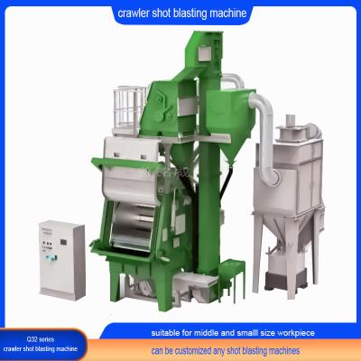 China Custom Tumble Rubber Belt Shot Blasting Machine for Crawler Abrator on Workpiece Surface for sale
