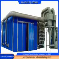 China Artificial Control High Cleaning Equipment Sandblasting Booth with No Pit for sale