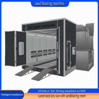 China Artificial Control High Cleaning Equipment Sandblasting Booth with No Pit for sale