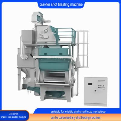 China 2.0-2.8t/H Production Rate Tumble Rubber Belt Shot Blasting Machine for Small Parts for sale