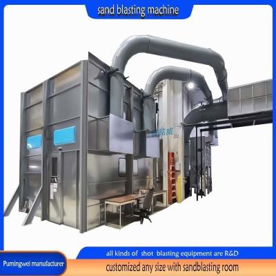 China Shot Blasting Cleaning Way Sandblasting Booth for Industrial Products at Reasonable for sale