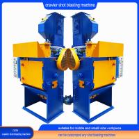China Low Profile Cabinet Electric Fuel Q32 Series Rubber Tumble Belt Shot Blasting Machine for sale