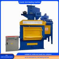 China Yellow and Blue Abrasive Rubber Crawler Shot Blasting Machine for Heat Treatment Parts for sale