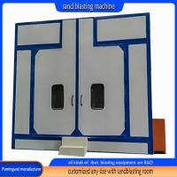 China Custom Artificial Control Sandblasting Room for Removing Mill Scale and Shot Blasting for sale