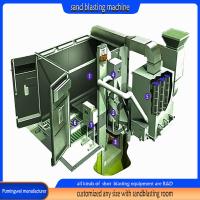 China 20 Years Industrial Experience Customized Sandblasting Rooms for Derusting Workpieces for sale