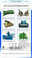 China High Cleanliness Wire Rod Shot Blasting Machine for Wire Rope Manufacturing Industry for sale