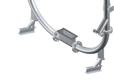 China No Pollution SS304 Food Grade DN100 Tube Chain Conveyor for sale