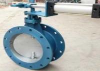 China Bi Directional Pneumatic Actuator DN50 Butterfly Flange Valve for sale