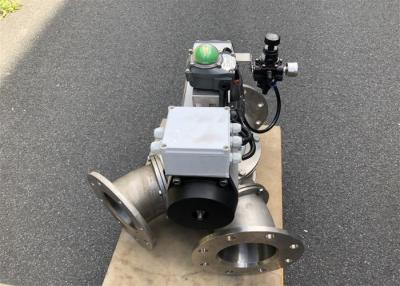 China V Shaped Three Way 0.6 Bar SS316L Direction Change Valve for sale